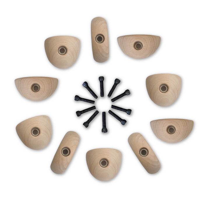 Wooden Climbing Holds for Kid's Playroom Rock Climbing Walls – Tree ...